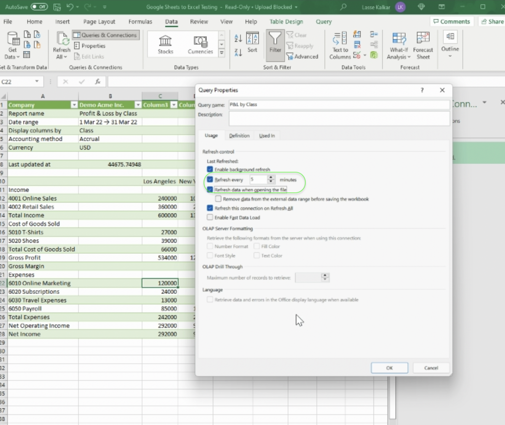 How To Connect Google Sheets To Excel LiveFlow